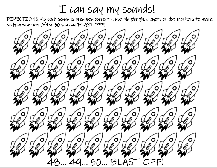 Rocket Ship Articulation Trial Mat | Ambiki