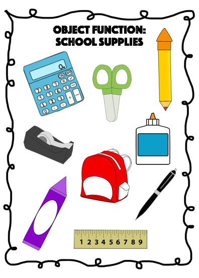 Object Function: School Supplies | Ambiki