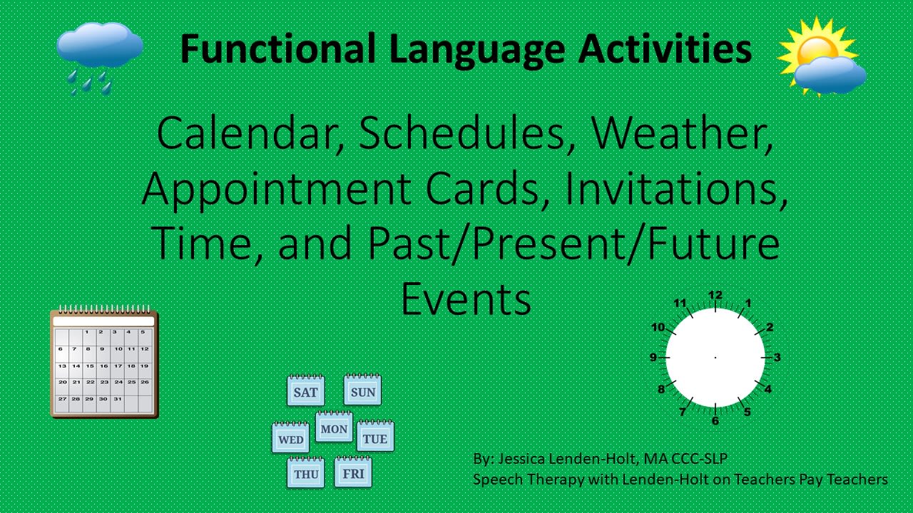 Calendar, Weather, Appointment Cards, Invitations, Clock ...