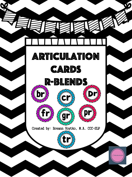 R-Blends Articulation Cards | Ambiki